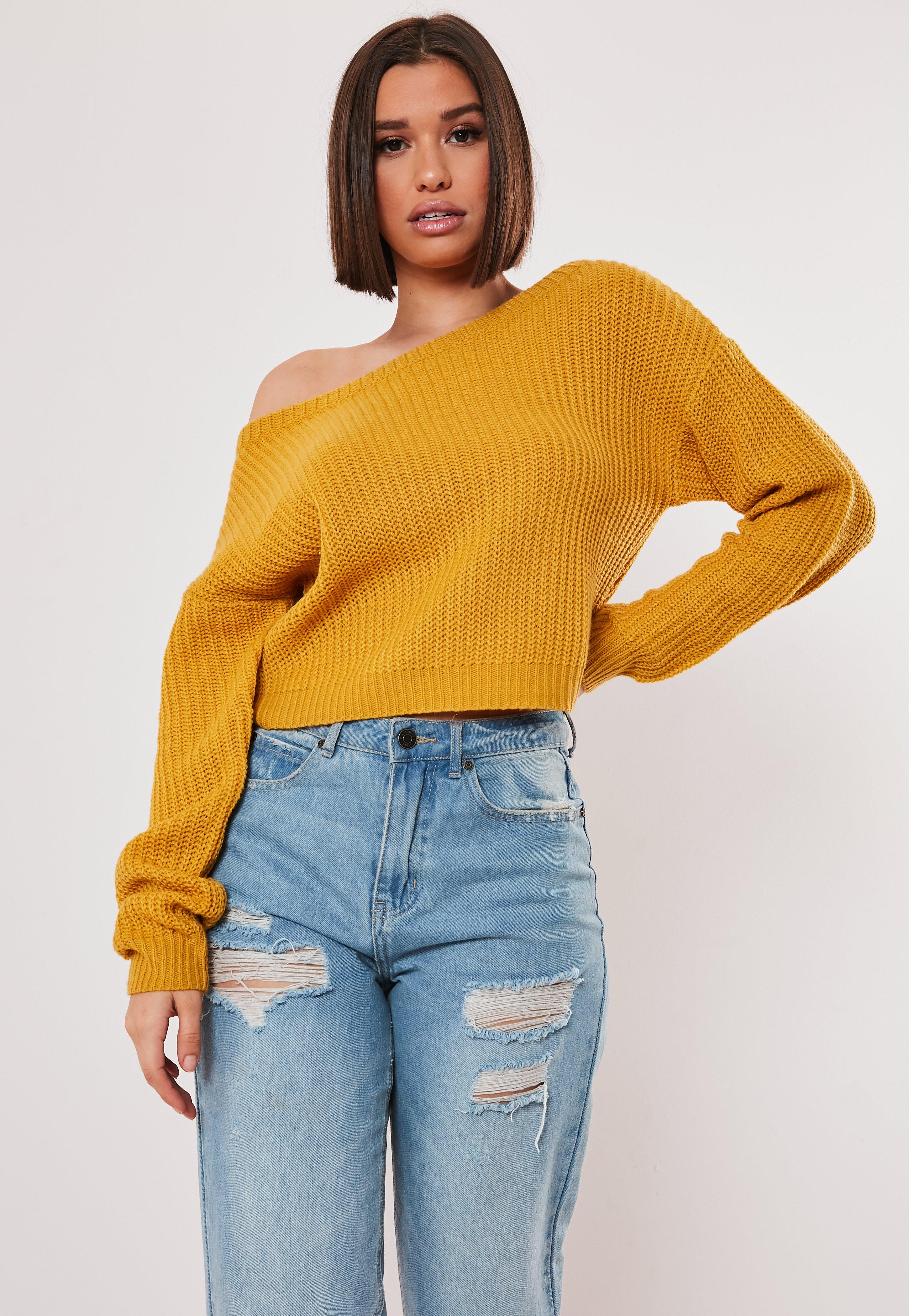 Off Shoulder Pullover - Pullover und Strickjacken online kaufen Sale ...